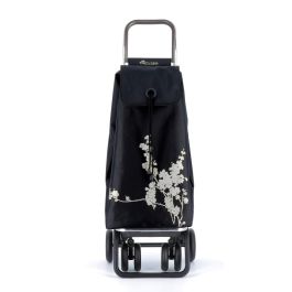 Rolser trolley zwart met bloemen print zwenk wiel online kopen bij ...